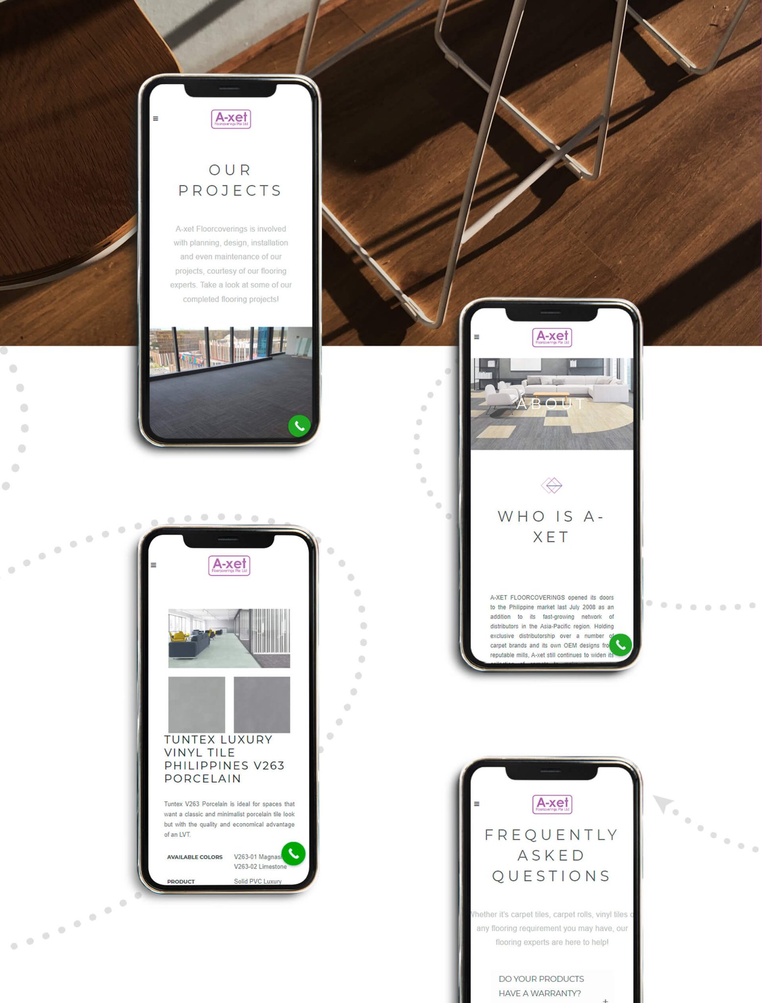 Axet Floorcoverings - Digital Marketing Philippines