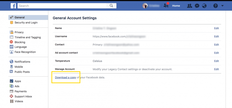 How to Download Your Facebook Data